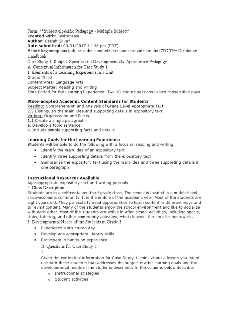 Final Tpa 1 | PDF | Educational Assessment | Test (Assessment)