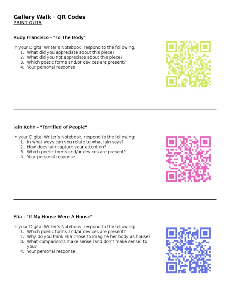 QR Codes | PDF