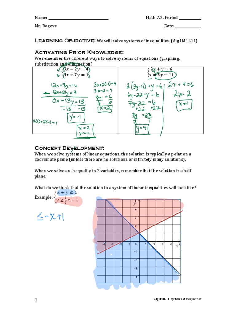 Solving Systems of Inequalities | PDF | Logical Truth | Algebra