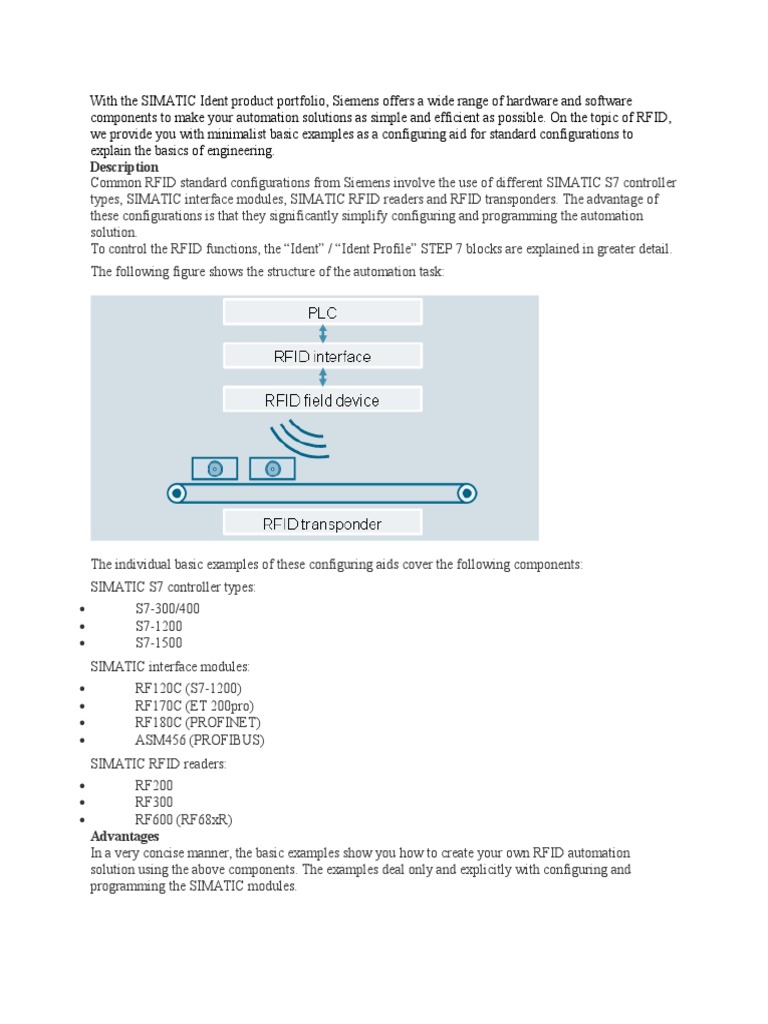 RFID | PDF | Radio Frequency Identification | Automation