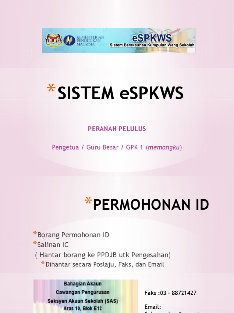 SLIDE POWERPOINT SISTEM eSPKWS (Peranan Pelulus) | PDF