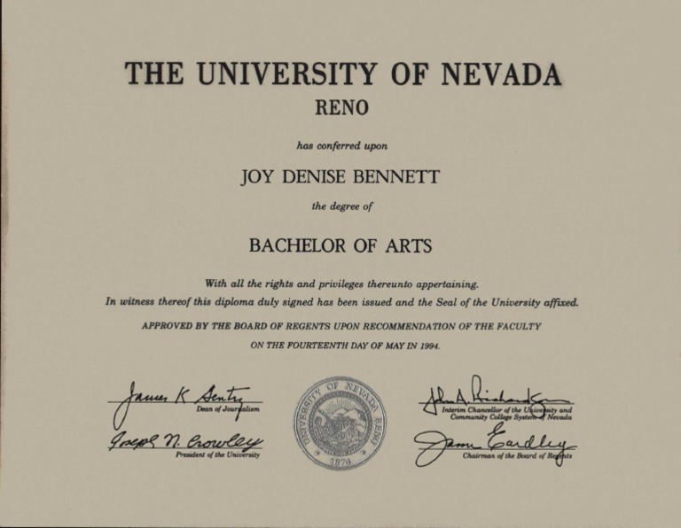 Unr Diploma | PDF | Academia | Further Education