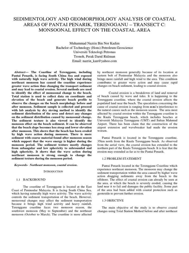 TP Muhammad Nazrin Bin Nor Kadim | PDF | Beach | Erosion
