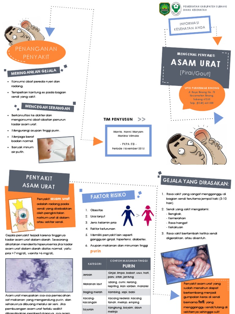 Leaflet Asam Urat PDF | PDF