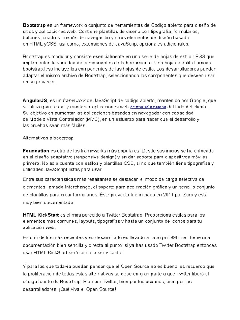 Bootstrap | PDF | Bootstrap (marco frontal) | Script Java