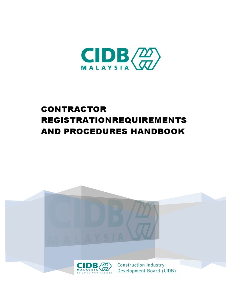Cidb Catogeries English Translation 14112016 | PDF | General Contractor ...