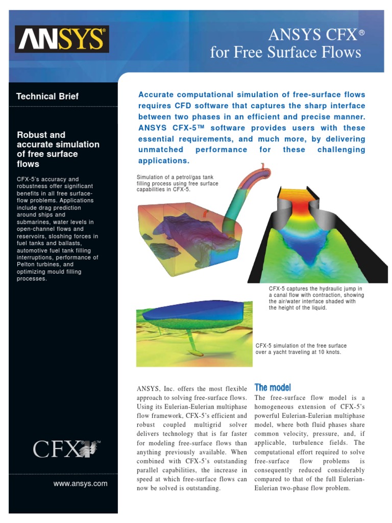 Ansys CFX Open Channel Flow PDF | PDF | Applied Mathematics | Areas Of Computer Science