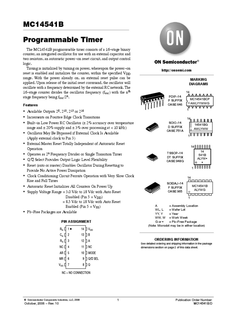 datasheet (1) | Electronic Oscillator | Electricity