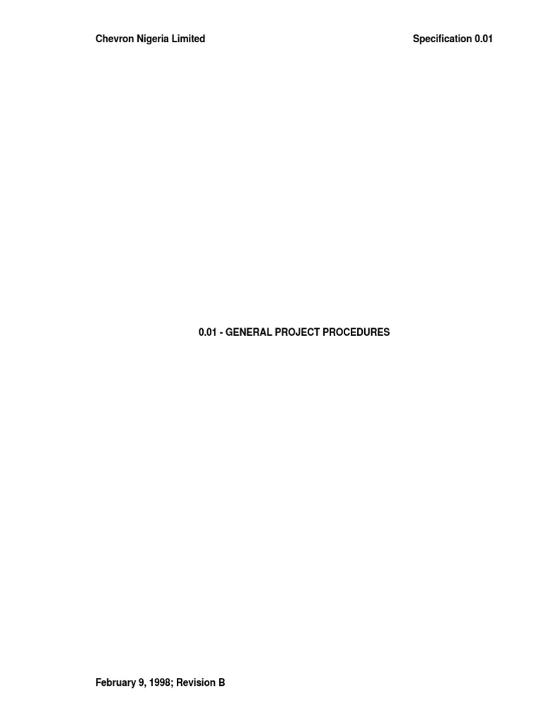 SOP-Attachment 7 - General Project Procedures | PDF | Specification (Technical Standard ...