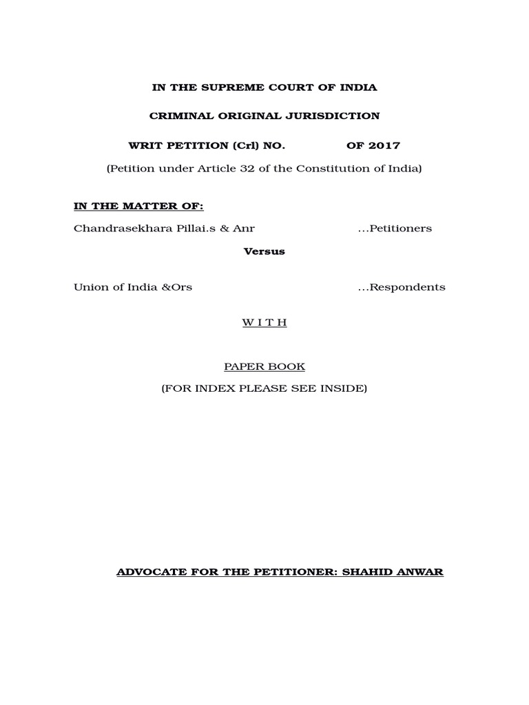 Petition PIL | PDF | Mandamus | Writ