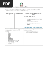 The Letter H: Learning Objectives | PDF | Worksheet | Lesson Plan