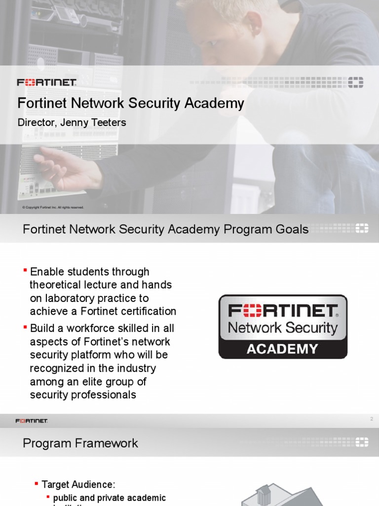 Fortinet Program Overview | PDF | Computer Network | Curriculum