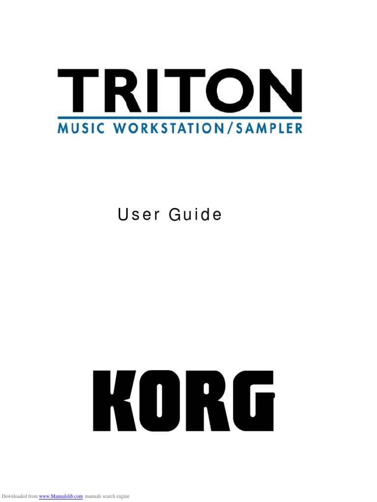 Triton Musical Instrument PDF | PDF | Synthesizer | Sound Production