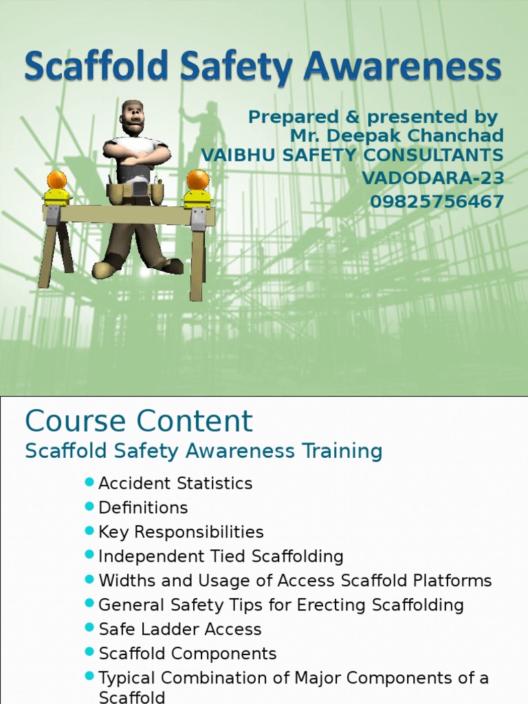 Scaffold Safety Awareness | PDF | Scaffolding | Equipment
