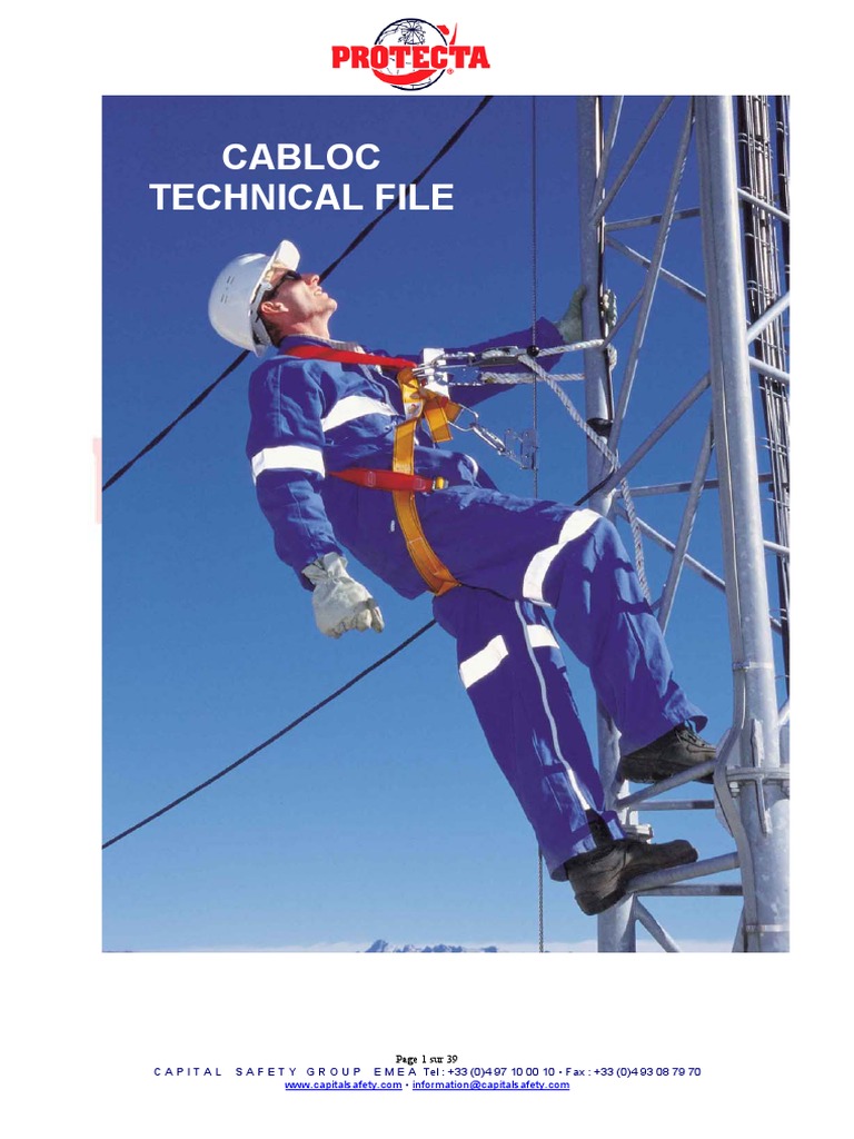 Anti Fall System CABLOC | PDF | Nut (Hardware) | Screw