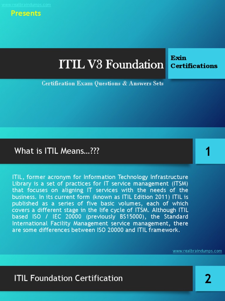 ITIL V3 Foundation Exam Q&A Guide | PDF | Itil | It Service Management