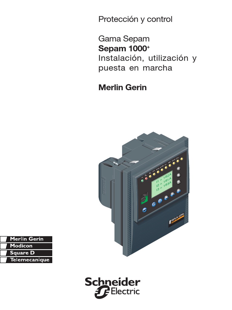 Manual de Instalacion SEPAM 1000+ | PDF | Transformador | Corriente ...