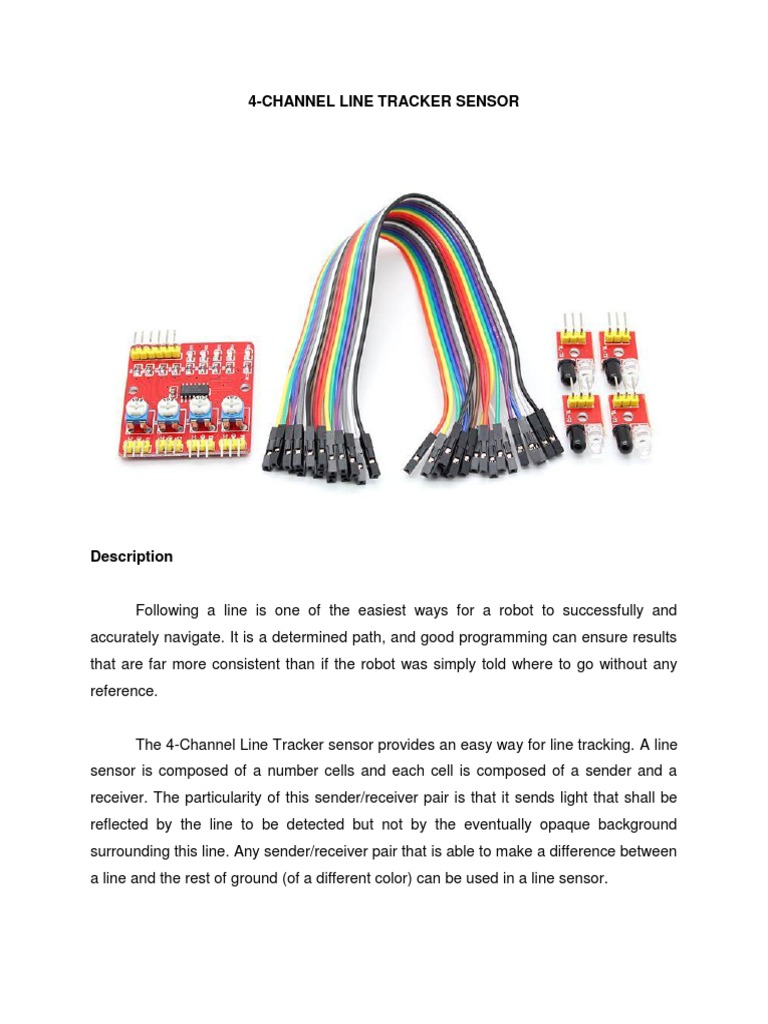 4Ch IR Sensor PDF | PDF | Arduino | Computer Engineering