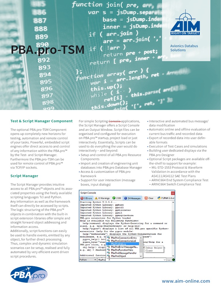 Pbapro TSM 23nov2016 | PDF | Scripting Language | Command Line Interface