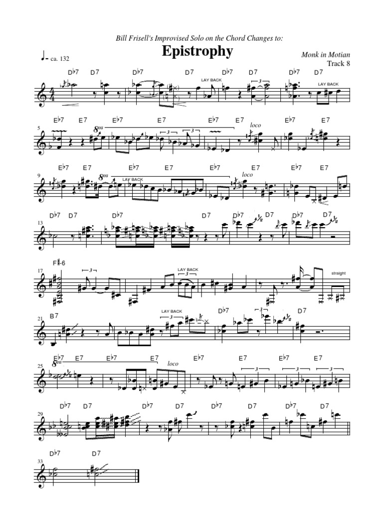 Epistrophy PDF | PDF | Elements Of Music | Music Theory