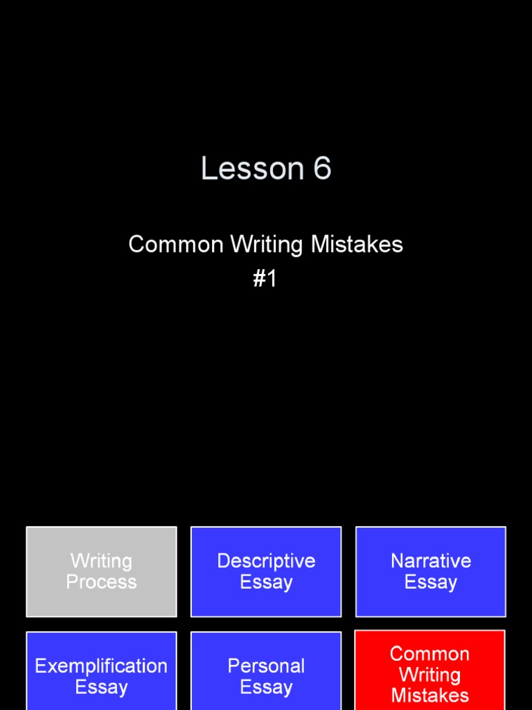 Common Writing Mistakes Lesson #1 | PDF | Comma | Linguistics