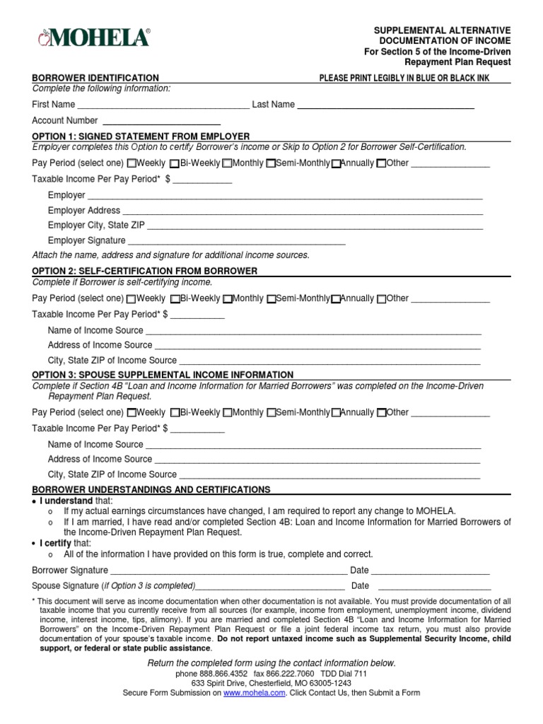 Supplemental Income Verification Form.pdf | Economy Of The United ...