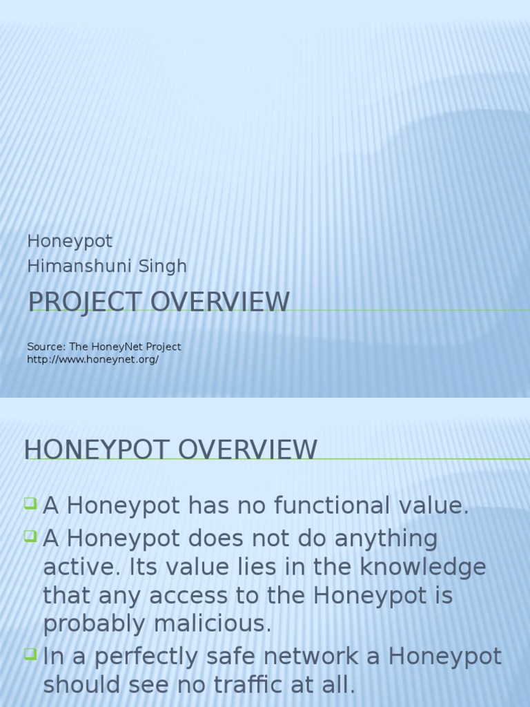 Honeypot Project Presentation | PDF | Crime Prevention | Telecommunications