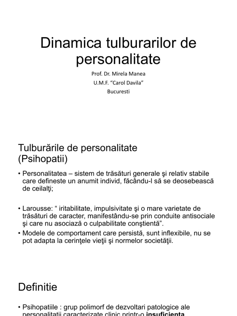 Curs Tulburari de Personalitate 3 3 | PDF
