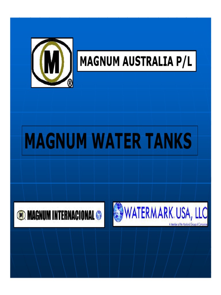 Magnum Water Tank Presentation PDF | PDF | Land Vehicles | Vehicles