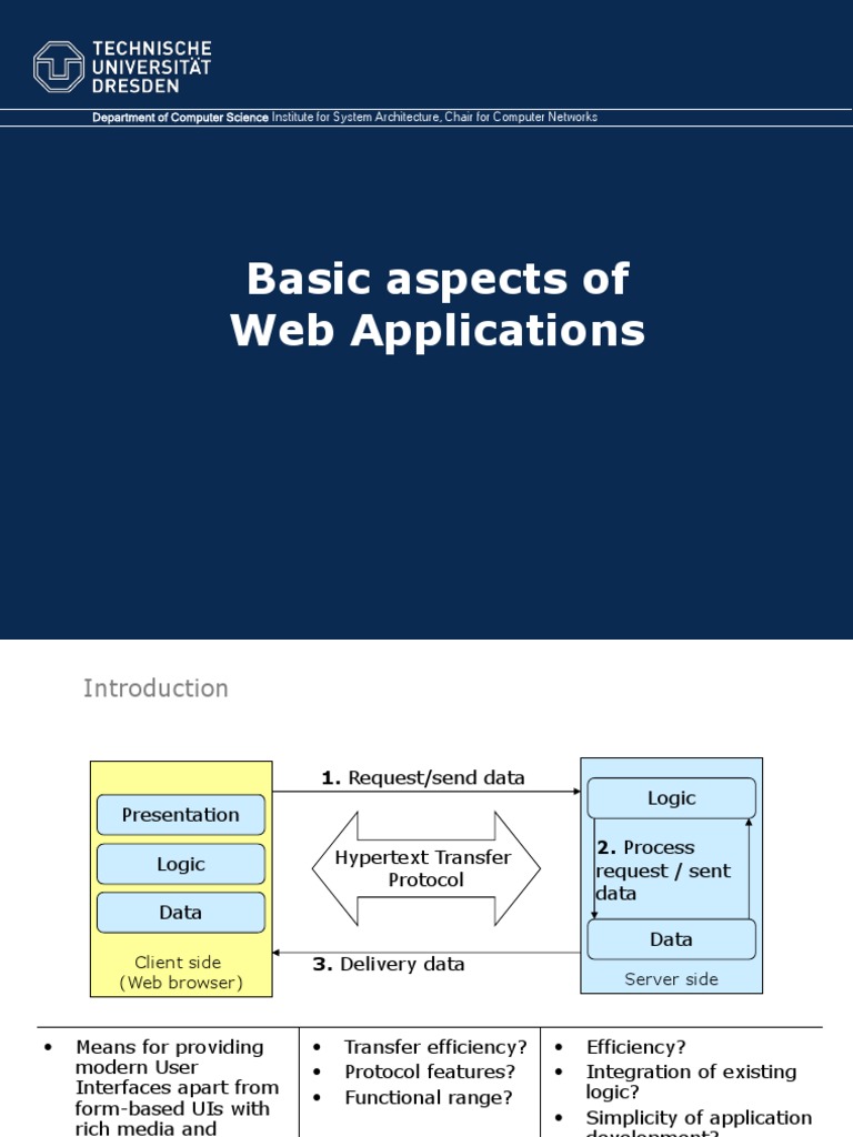 02 Web Application Aspects | PDF | Hypertext Transfer Protocol | Web Server