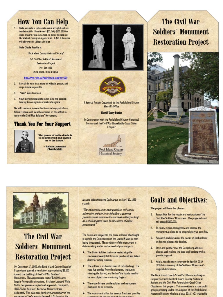 Civil War Monument Restoration Effort | PDF | The United States ...