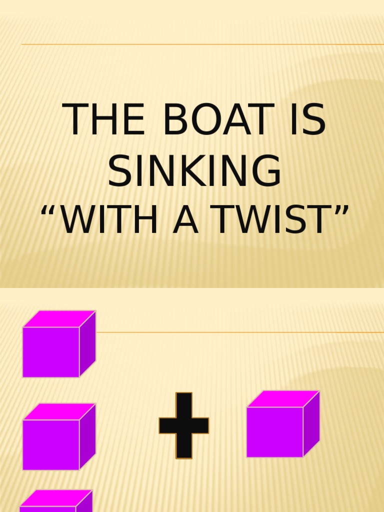 The Boat Is Sinking | PDF