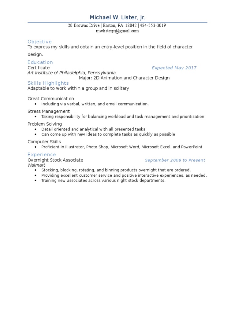 Michael Resume | PDF