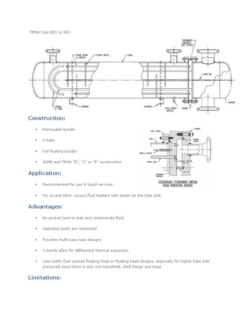 TEMA Selection | PDF | Heat Exchanger | Vacuum Tube