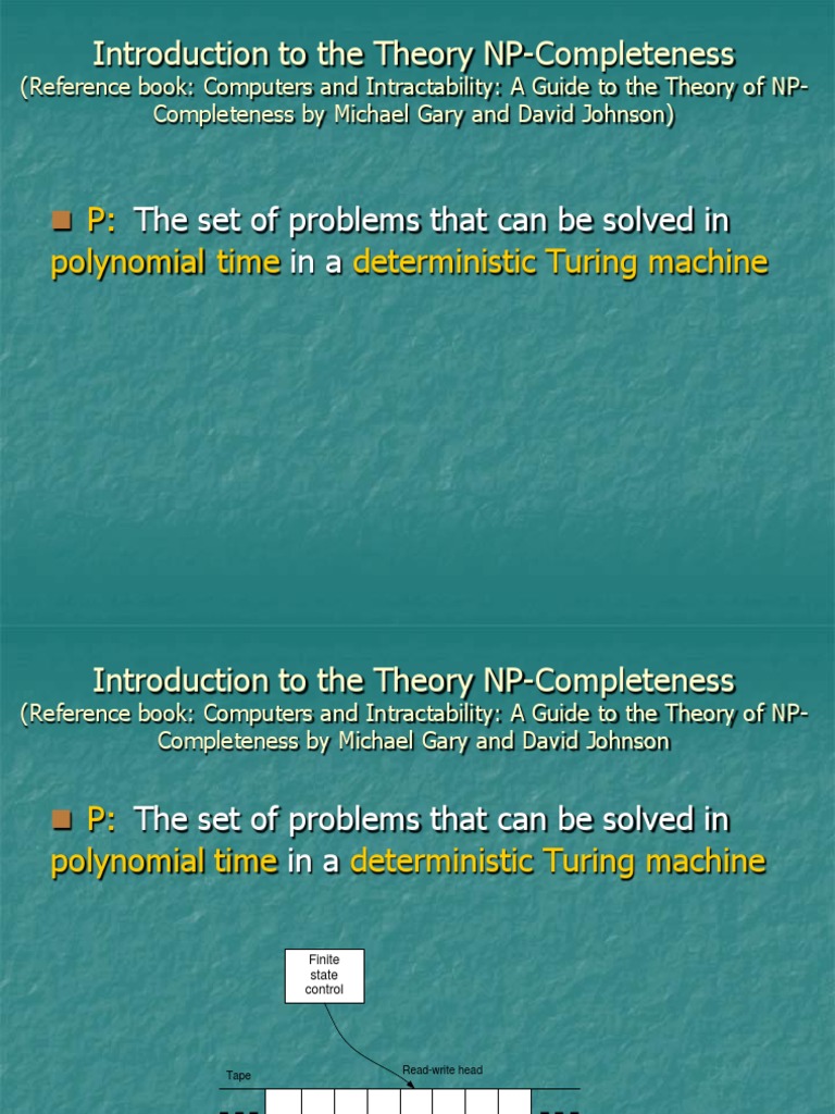 Chap 9 NP Complete | PDF | Computational Complexity Theory | Time Complexity