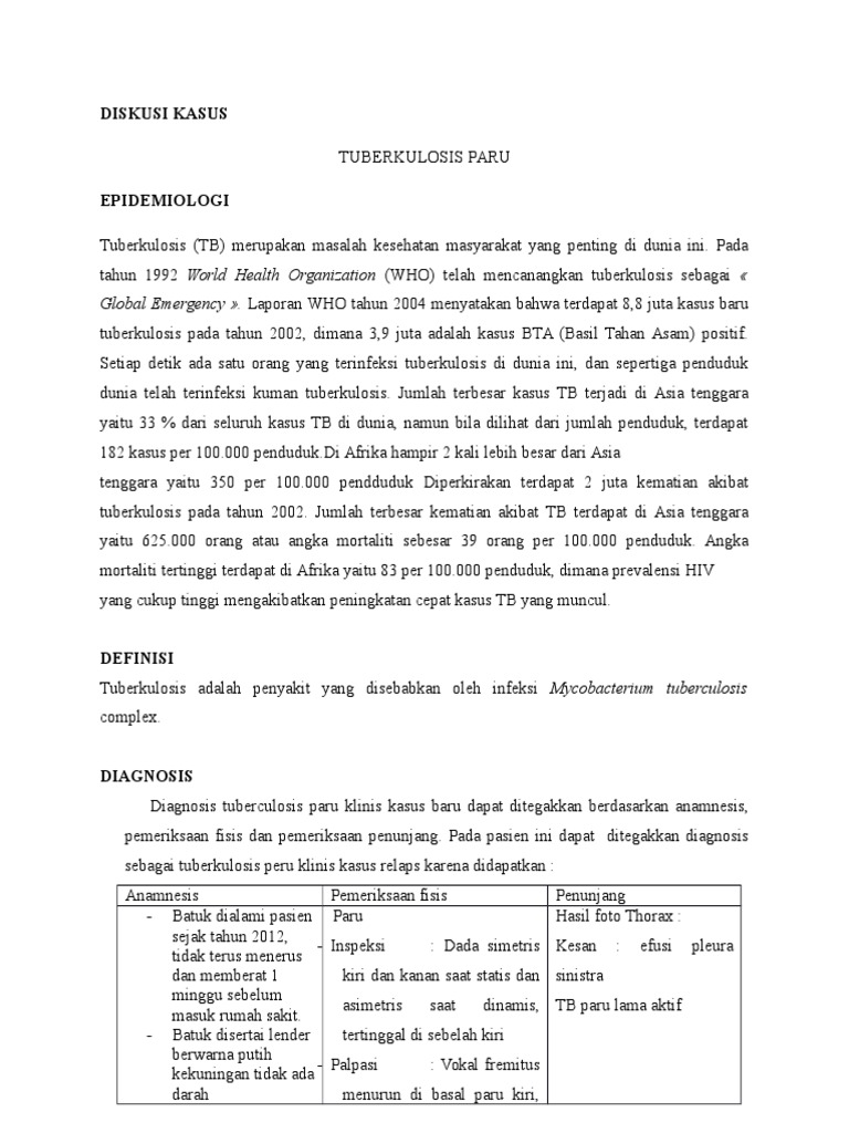 TB Paru Relaps | PDF