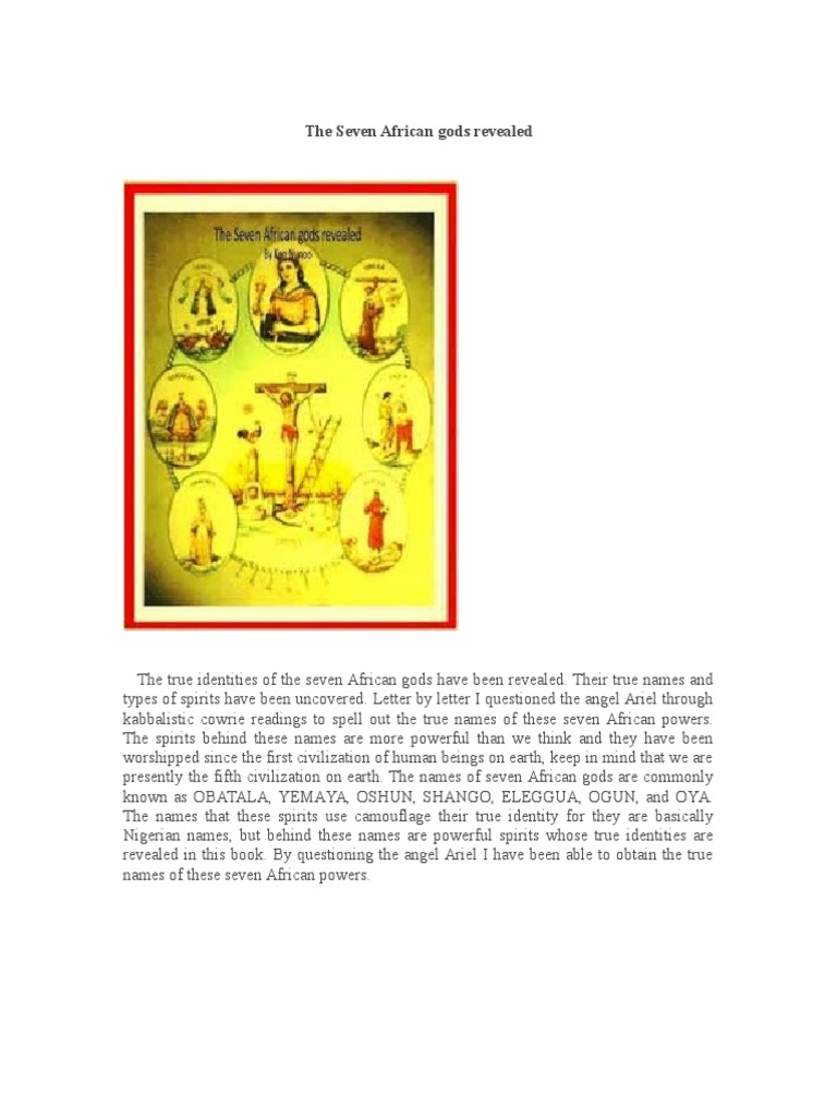 The Seven African Gods Revealed | PDF