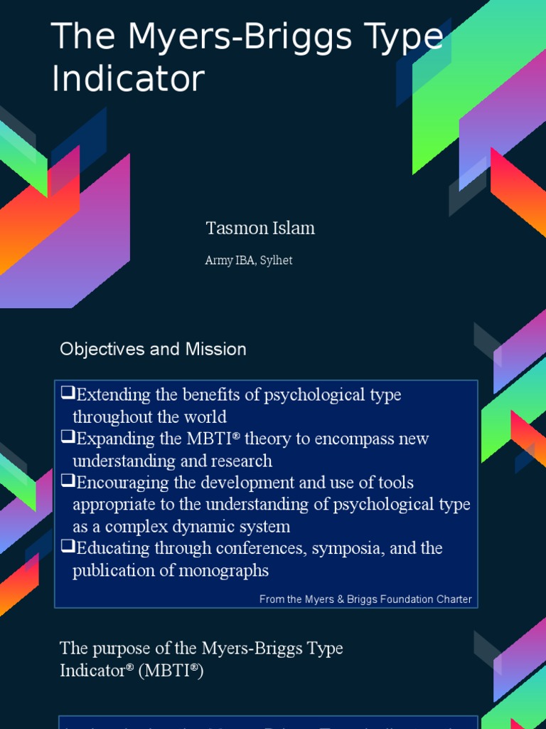 The Myers-Briggs Type Indicator | PDF