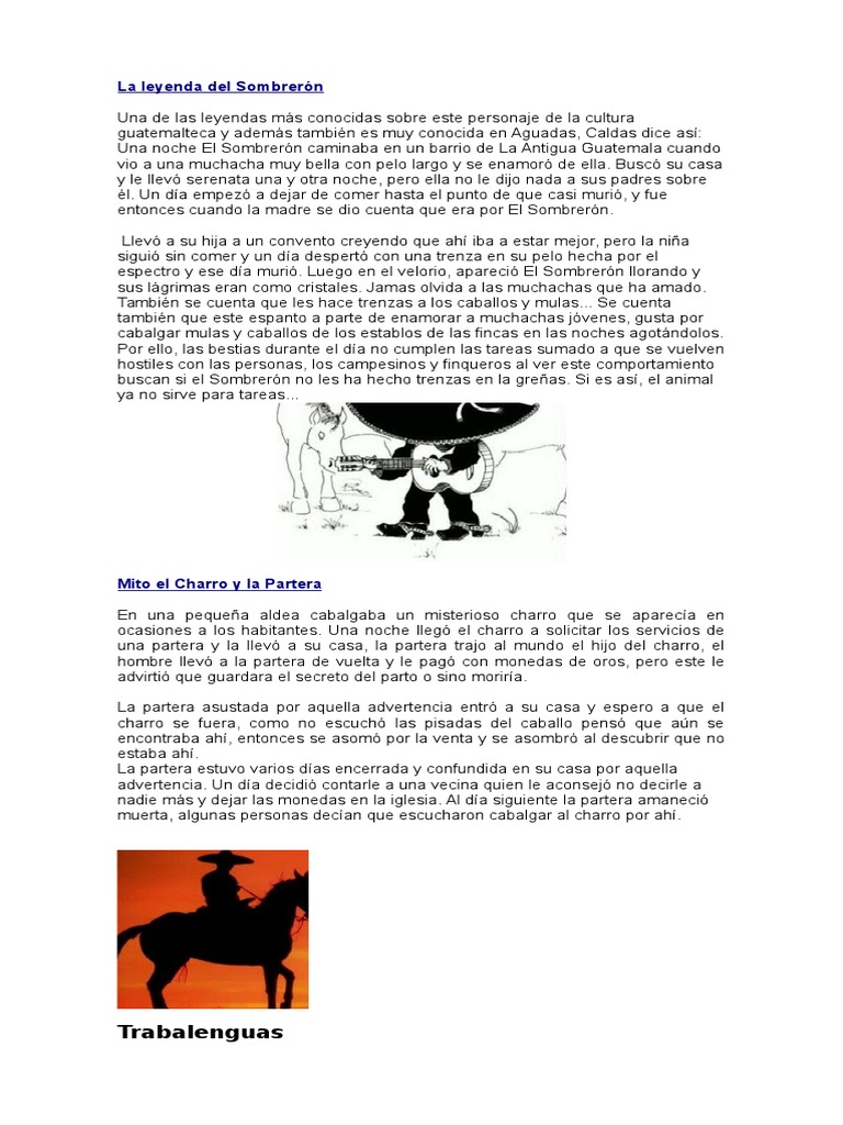 La Leyenda Del Sombrerón | PDF