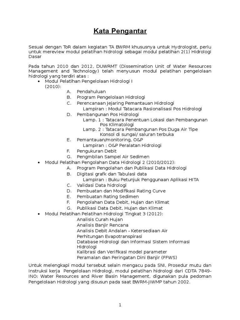 Modul B6 (Neraca Air) | PDF