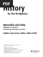 Mussolini's Fascism: Primary Sources | PDF | Benito Mussolini | Fascism