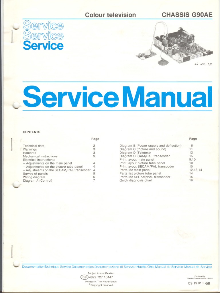 Philips G90ae Chassis TV D PDF | PDF