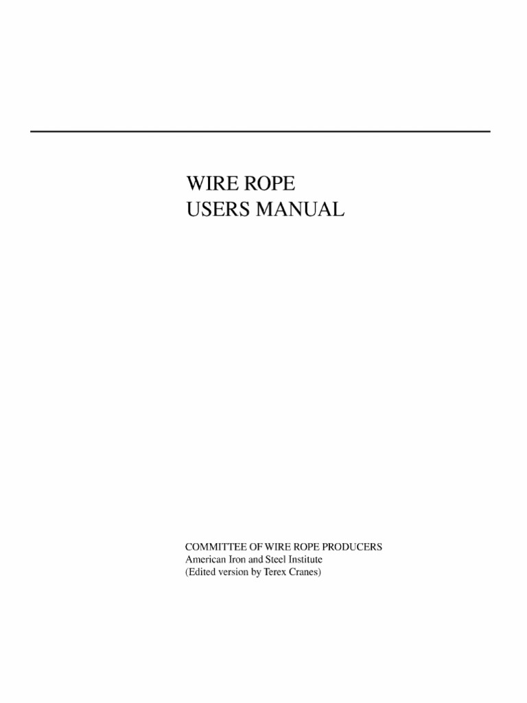 Wire Rope Manual | PDF