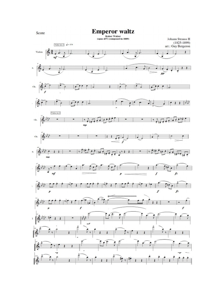 Valsa Do Imperador - Solo PDF | PDF