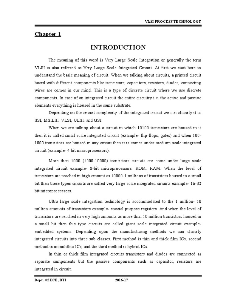 Vlsi Process Technology | PDF | Bipolar Junction Transistor | Integrated Circuit
