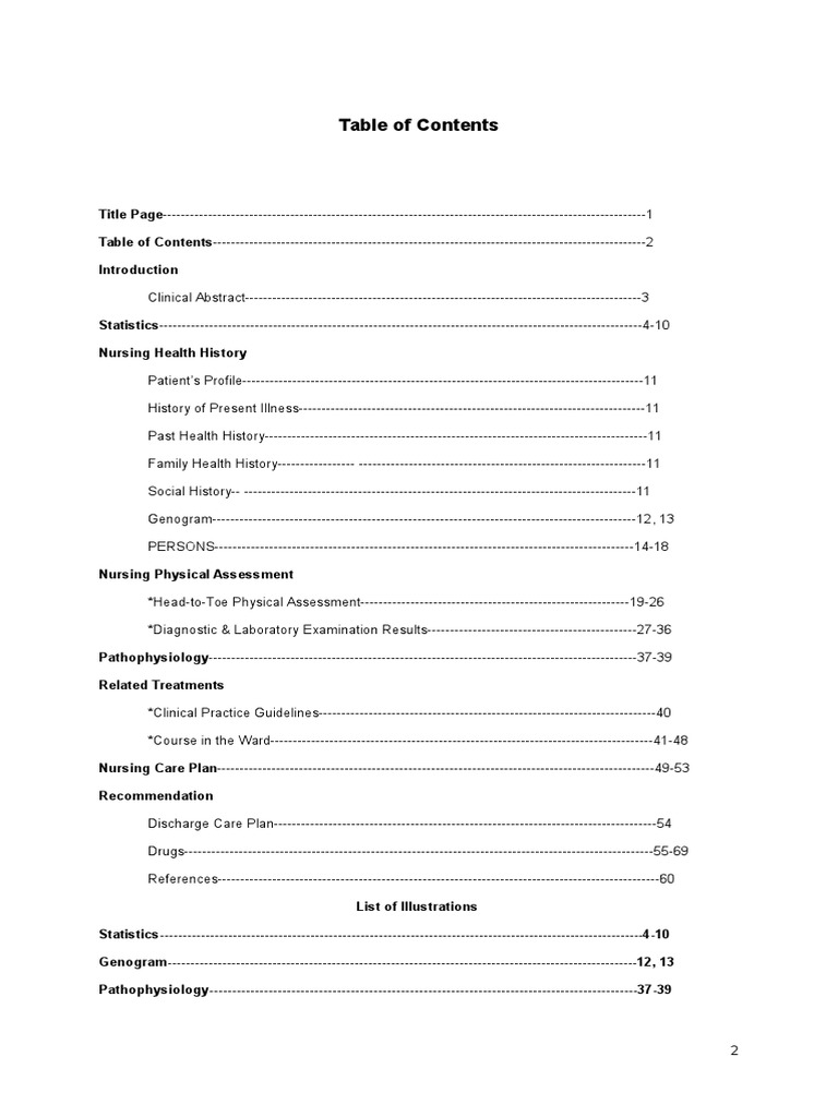 2-2table of Contents, 3 Introduction | PDF | Nursing | Health Care
