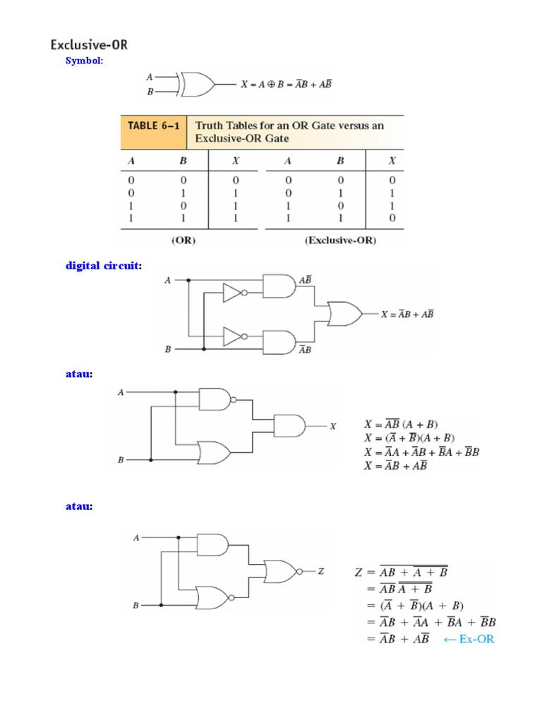 Xor XNor Applications | PDF | Mathematical Notation | Electronic Engineering