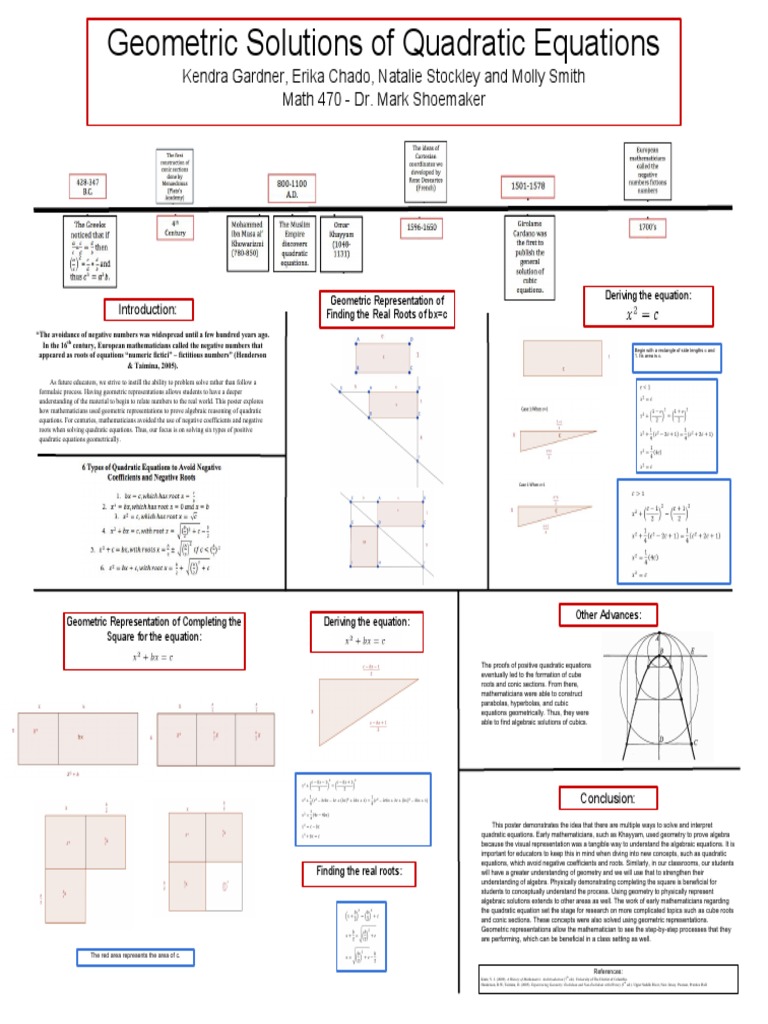 Geometric Solutions of Quadratic Equations | PDF | Quadratic Equation ...