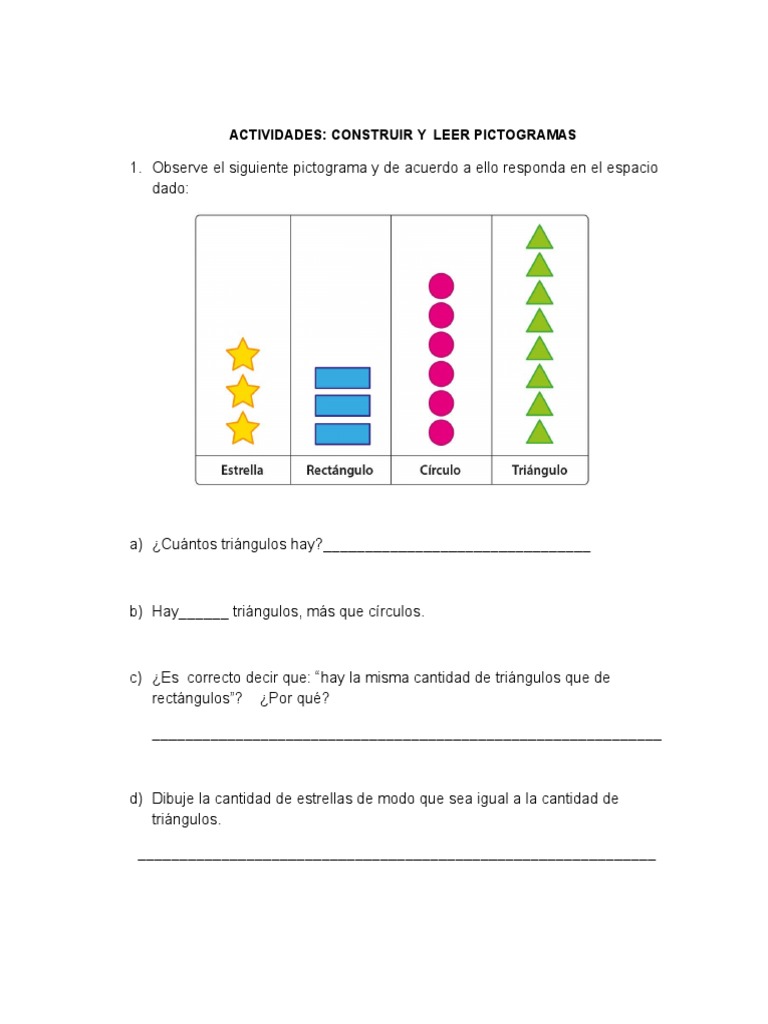 Matematica Pictogramas | PDF | Métodos y materiales de enseñanza