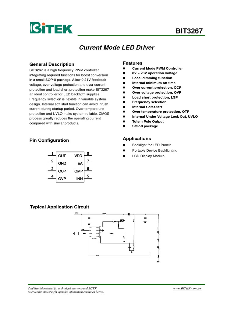 Bit 3267 | PDF | Backlight | Light Emitting Diode